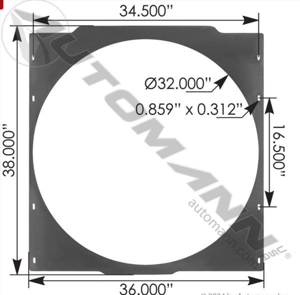 810.FS7506 - Fan Shroud Peterbilt – Nick's Truck Parts