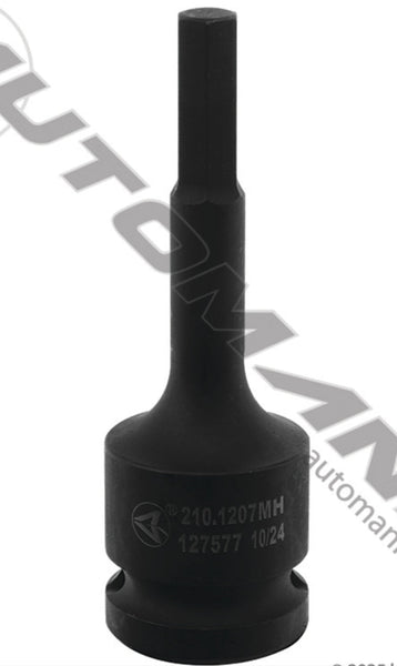 210.1207MH - Impact Socket 7mm Hex Bit 1/2in Drive – Nick's Truck Parts
