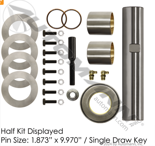 460.242X- King Pin Kit Pre-Sized No-Ream – Nick's Truck Parts