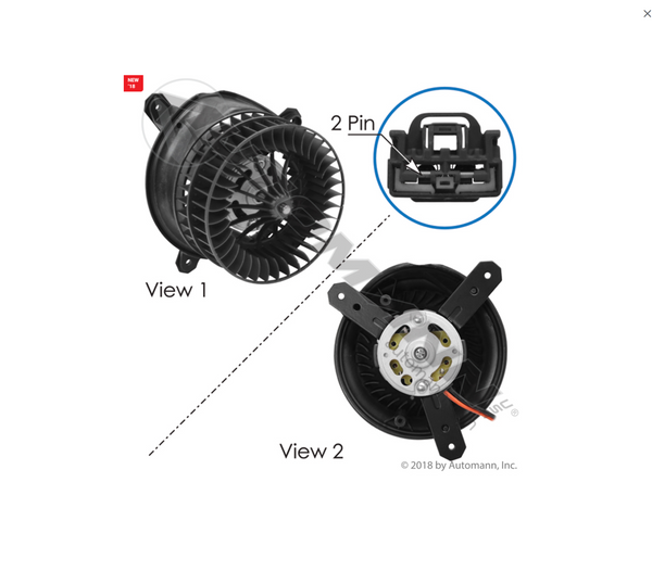 830.21210BE - Blower HVAC IHC Behr | Nick's Truck Parts