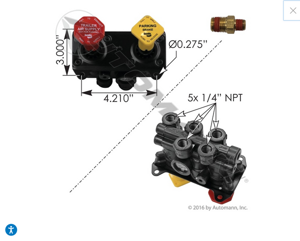 170.BW800518- Original Equipment Bendix MV3 Dash Control Module | Nick ...