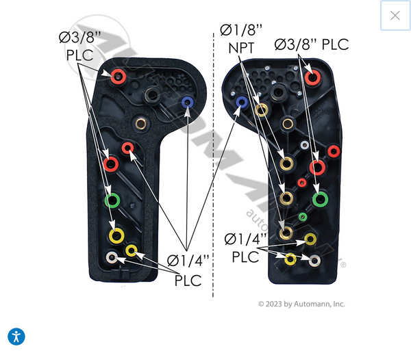 170.1015OE- OEM Air Manifold Freightliner | Nick's Truck Parts