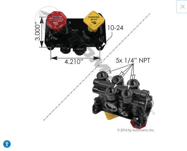 170.BW800523 - Original Equipment Bendix MV3 Dash Control Module | Nick ...