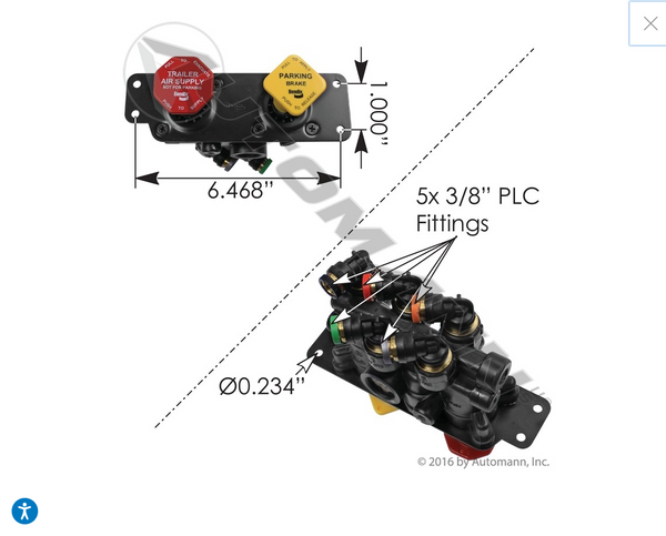 170.BW802804 - Original Equipment Bendix MV3 Dash Control Module | Nick ...