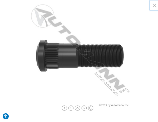 201.6191R- Metric Serrated Stud RH – Nick's Truck Parts