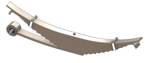 55-1219 - Rear Single Axle Spring w/ Radius Rod - International | Nick ...