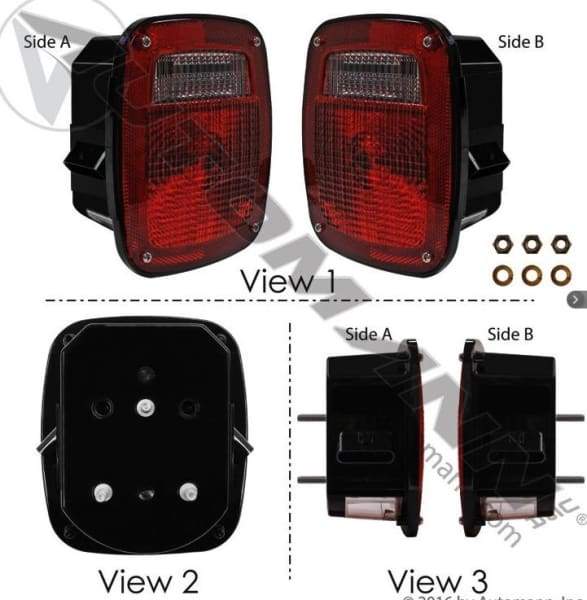 571.LG508R-S/T/T Box Light Double Metri-Pack | Nick's Truck Parts