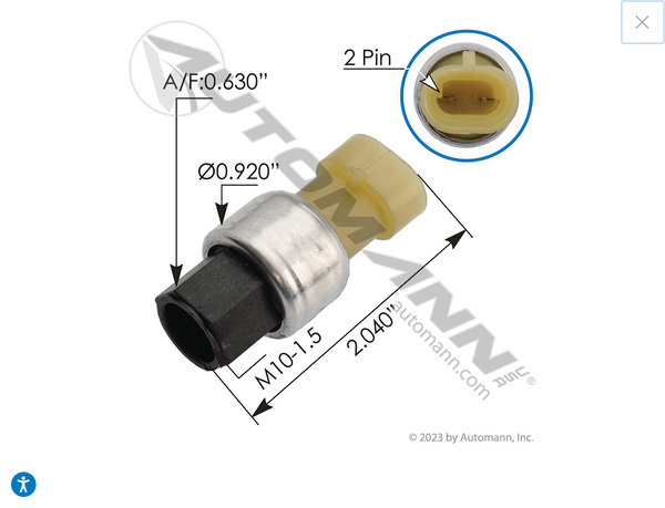 577.75642OE - Low AC Pressure Switch Peterbilt | Nick's Truck Parts