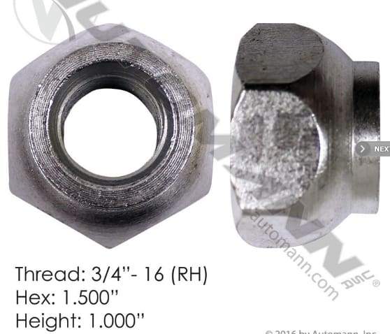 E-5554R-Disc Wheel Nut | Nick's Truck Parts